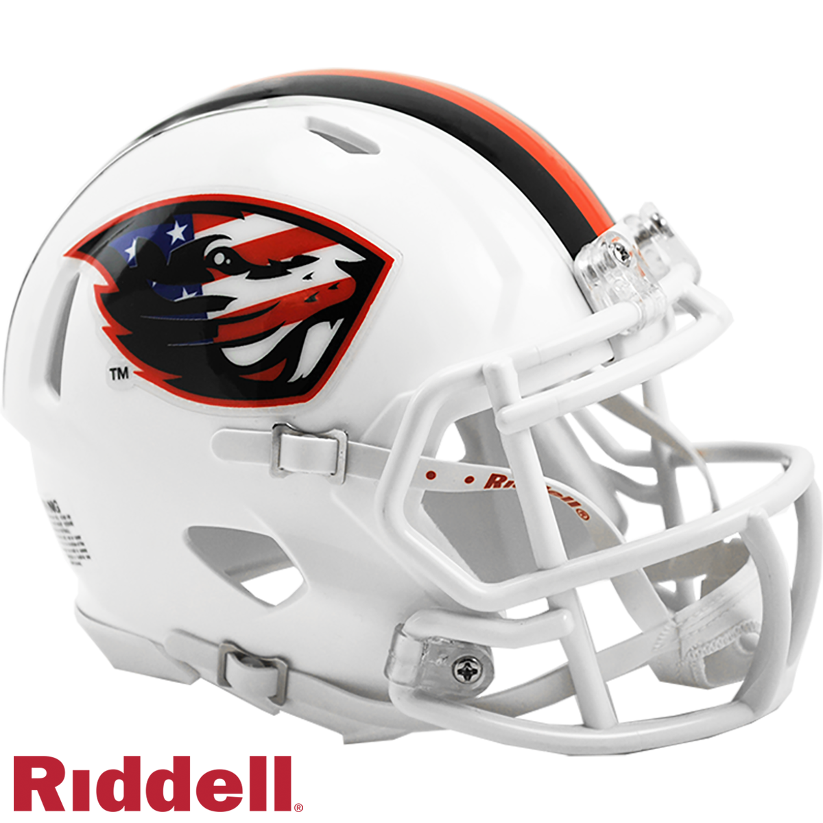 OREGON STATE BEAVERS ALTERNATE BEAVER SALUTE NCAA SPEED MINI HELMET ...